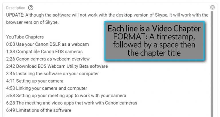 How to use YouTube Chapters in your video – DIY Video Studio