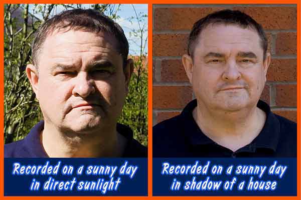 How to Film in Direct Sunlight: Use light modifiers – DIY Video Studio