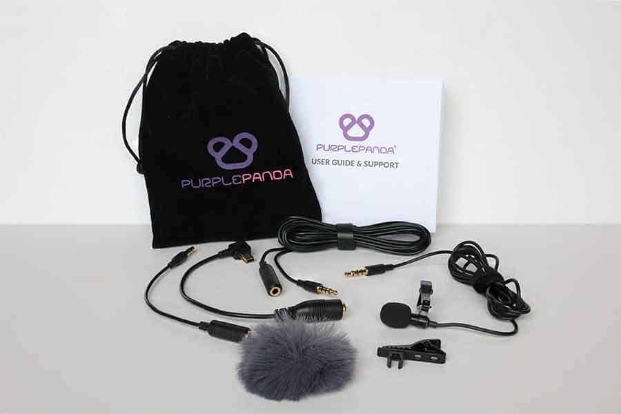 Purple Panda Lav Mic Full Specs and accessory list – DIY Video Studio