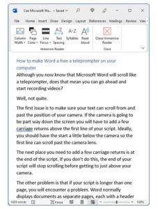 Can Microsoft Word Scroll Like a Teleprompter – DIY Video Studio
