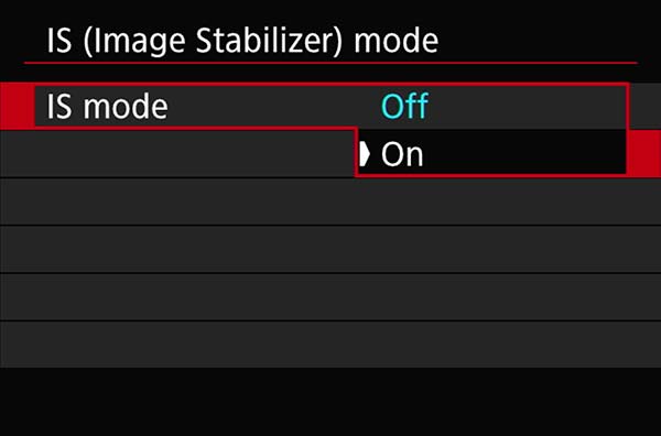How to Turn IBIS on or off on a Canon R5, R6, or R6 Mark II Camera ...